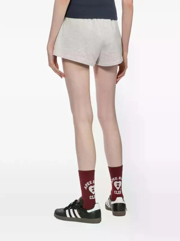 AAPE BY *A BATHING APE Logo-embroidered Shorts - Grey