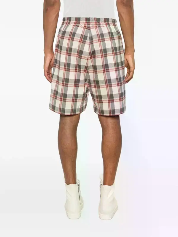Rick Owens Plaid-pattern Shorts