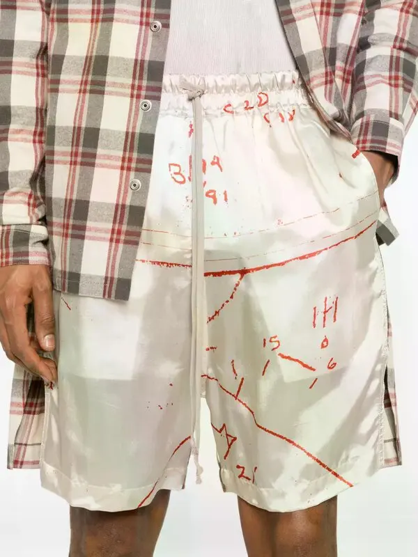 Rick Owens Plaid-pattern Shorts