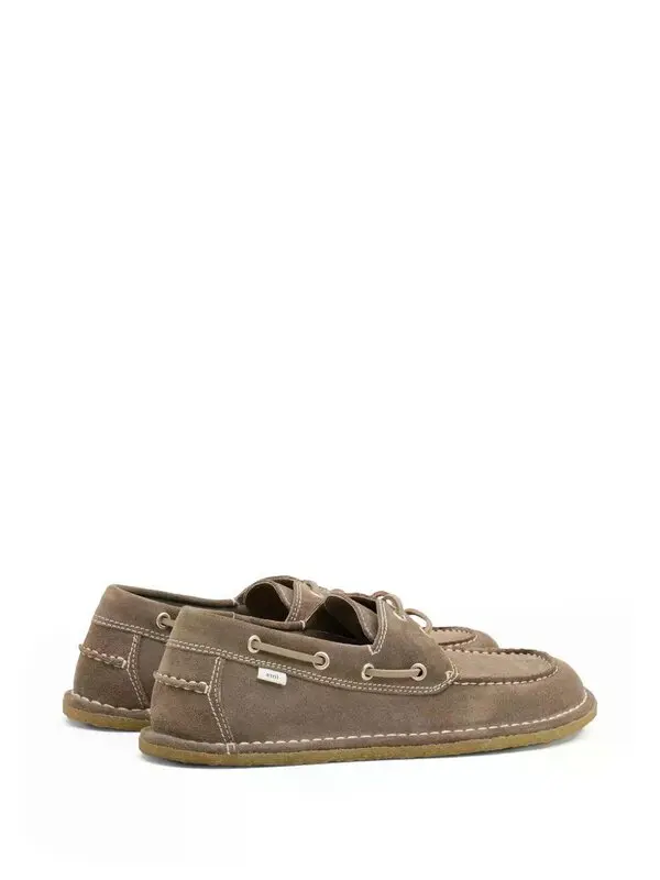AMI Paris Suede Boat Shoes