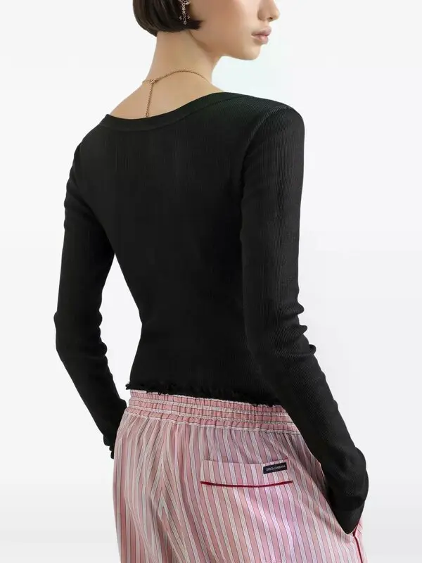 Dolce & Gabbana Buttoned Long-sleeve T-shirt