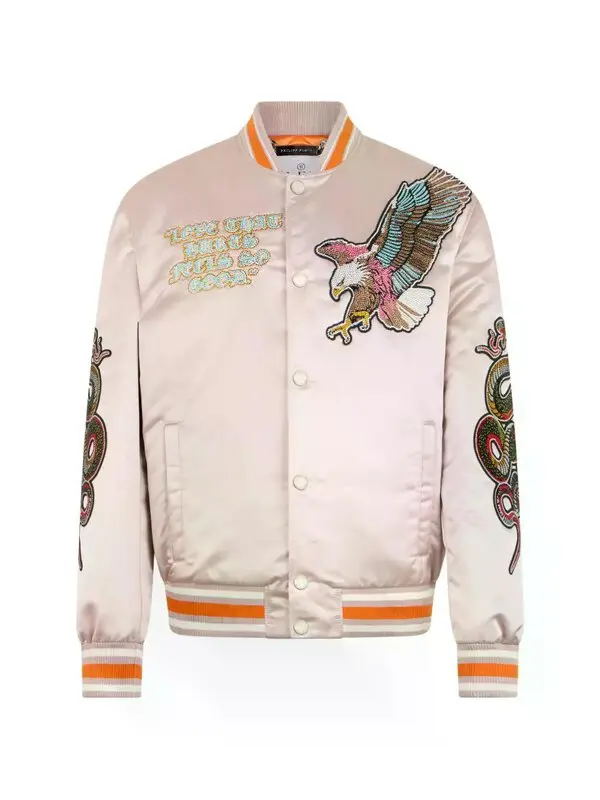 Philipp Plein Embellished Satin Bomber Jacket