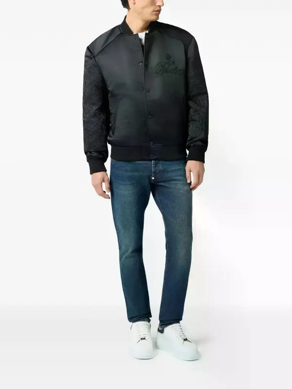 Philipp Plein Rear-embroidered Bomber Jacket