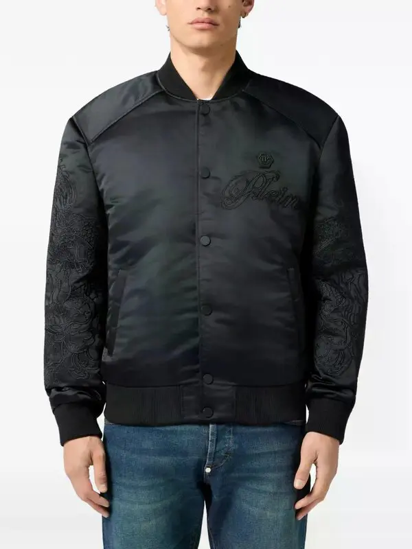 Philipp Plein Rear-embroidered Bomber Jacket