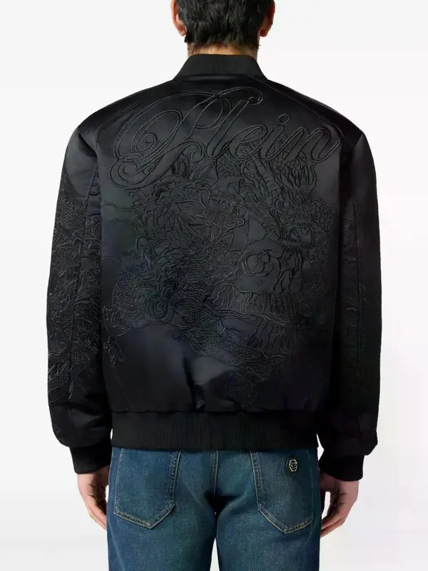 Philipp Plein Rear-embroidered Bomber Jacket