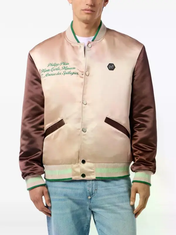 Philipp Plein Button-fastening Bomber Jacket