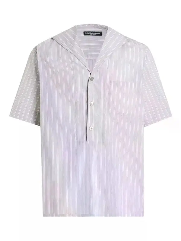 Dolce & Gabbana Striped-pattern Short-sleeve Shirt