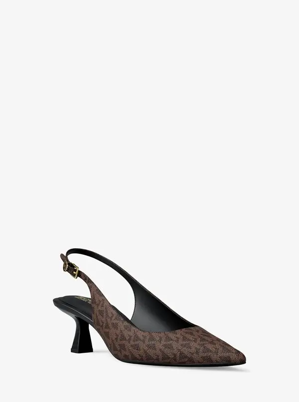 Michael Kors Amali Logo Pump - Brown