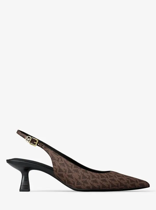 Michael Kors Amali Logo Pump - Brown