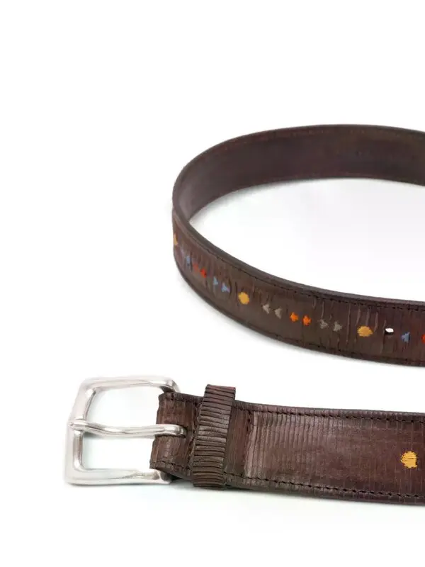 Orciani Patterned Leather Belt