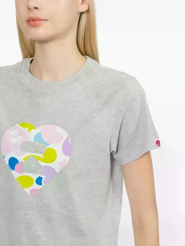 AAPE BY *A BATHING APE Heart-print T-shirt