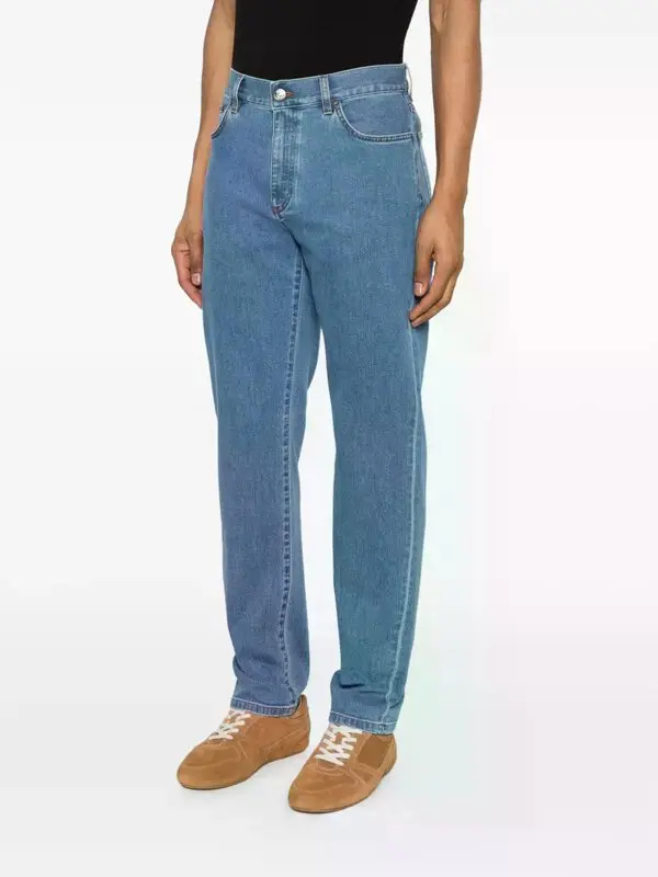 Zegna Roccia Straight Leg Jeans - Blue