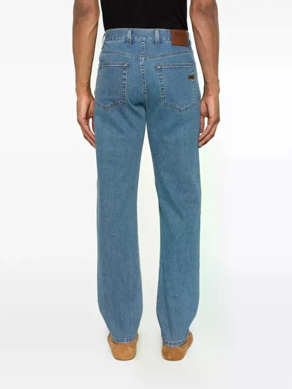 Zegna Roccia Straight Leg Jeans - Blue