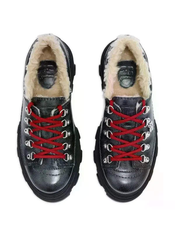 GANNI Shearling Derby Shoes