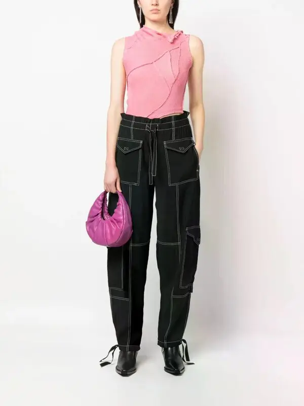 GANNI Topstitch Cargo Trousers
