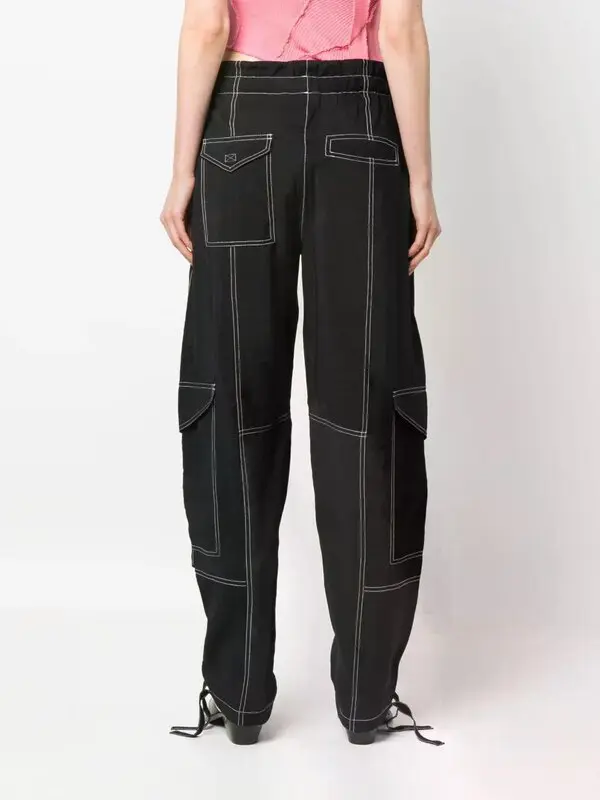 GANNI Topstitch Cargo Trousers