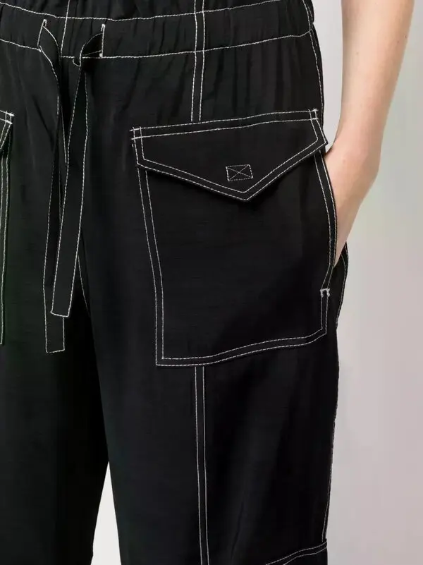 GANNI Topstitch Cargo Trousers