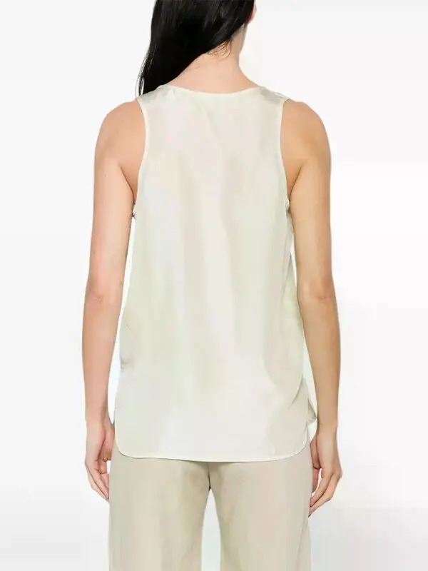 Barena Venezia Pocket Sleeveless Top - Neutrals