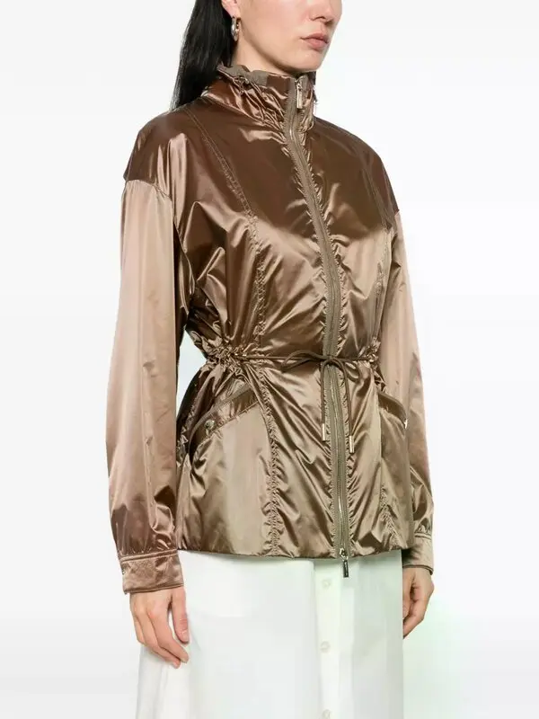 MOORER Eolia Zip-fastening Jacket - Brown