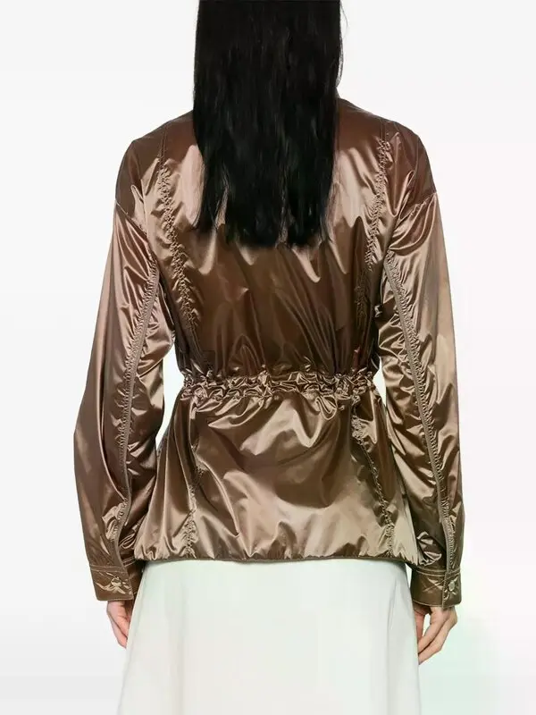 MOORER Eolia Zip-fastening Jacket - Brown
