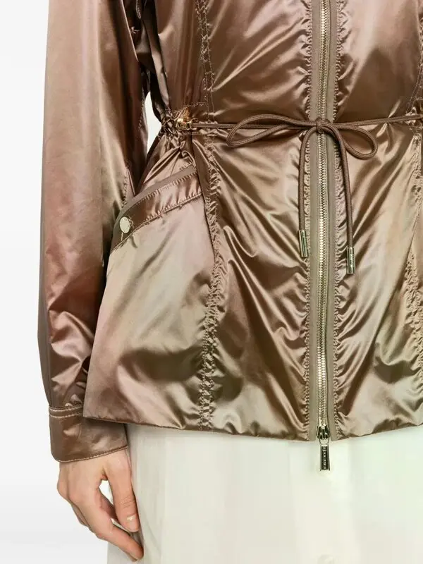 MOORER Eolia Zip-fastening Jacket - Brown