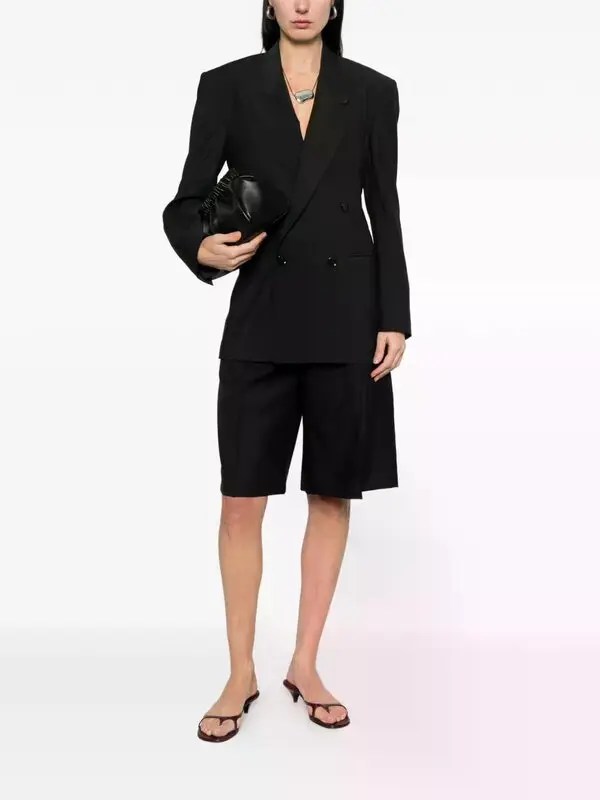 LARDINI Cameron Double-breasted Blazer - Black