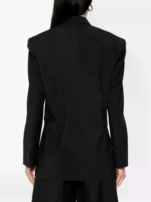 LARDINI Cameron Double-breasted Blazer - Black