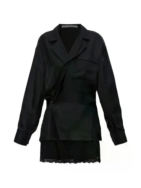 Alexander Wang Wrap Mini Dress - Black