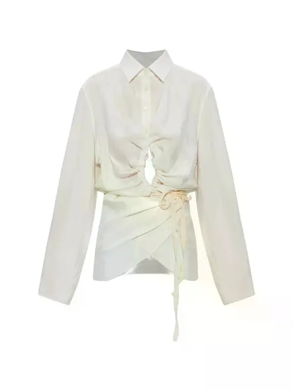 MAISON MARGIELA Tie-waist Shirt - Neutrals