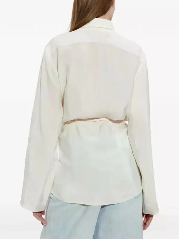MAISON MARGIELA Tie-waist Shirt - Neutrals