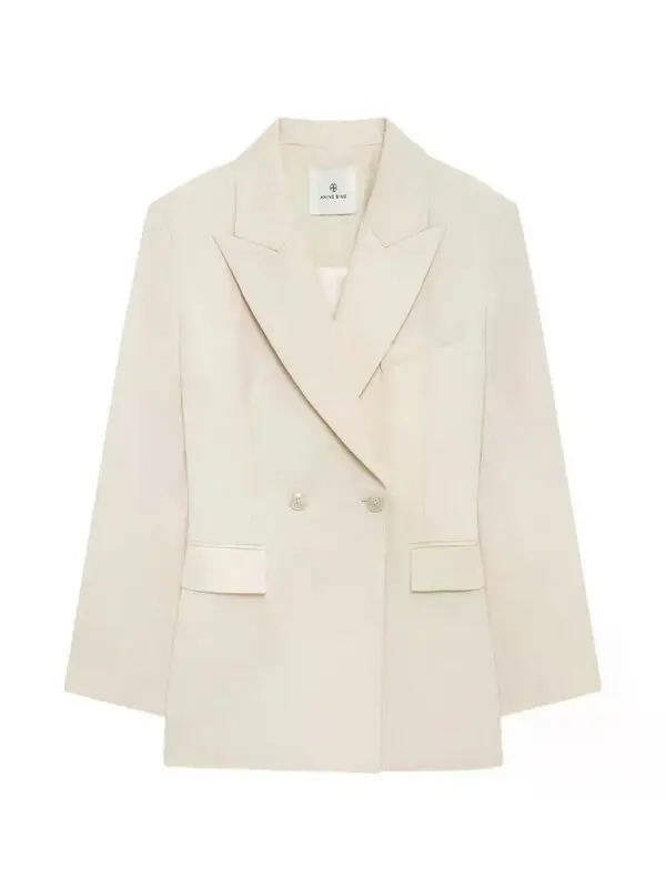 ANINE BING Tiphaine Double-breasted Blazer - Neutrals