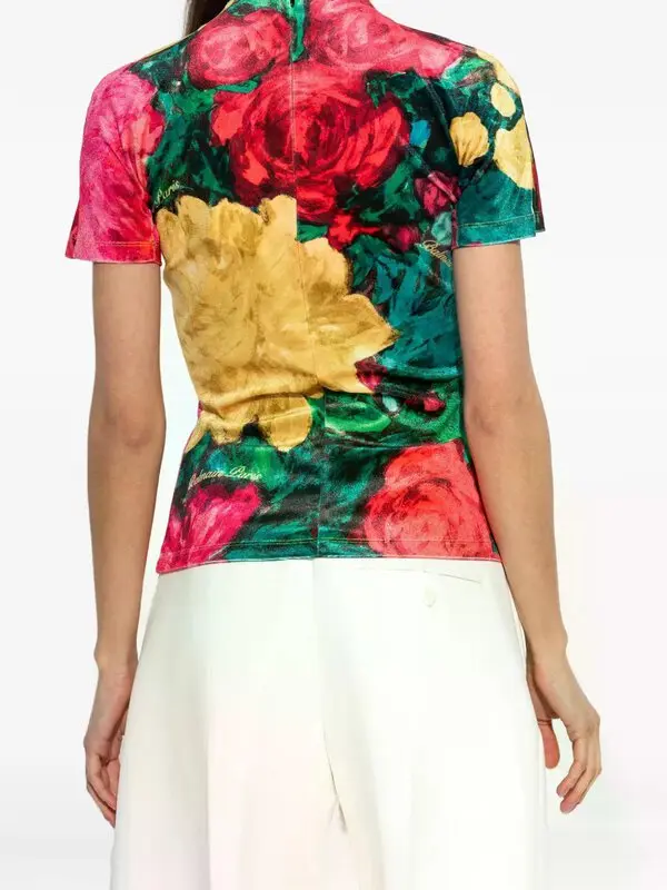 Balmain Floral Print Top