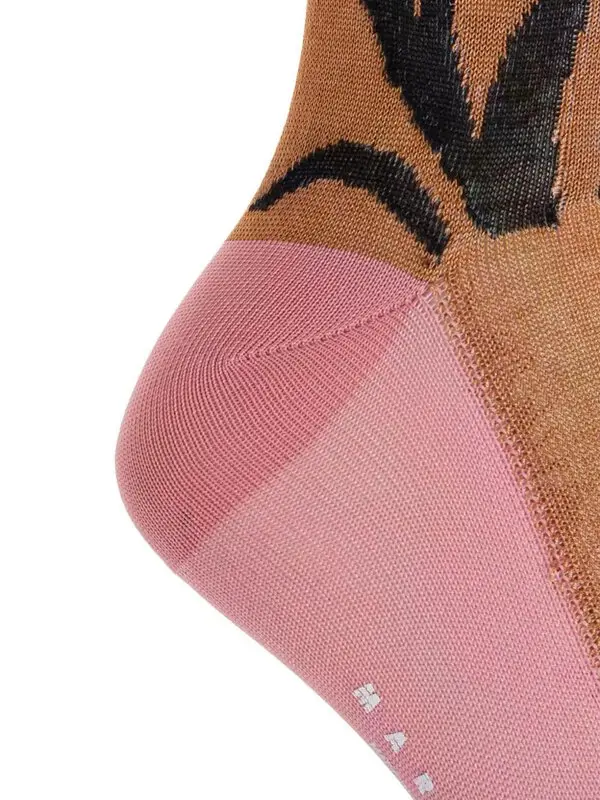 Marni Cotton-nylon Socks With Flower Intarsia
