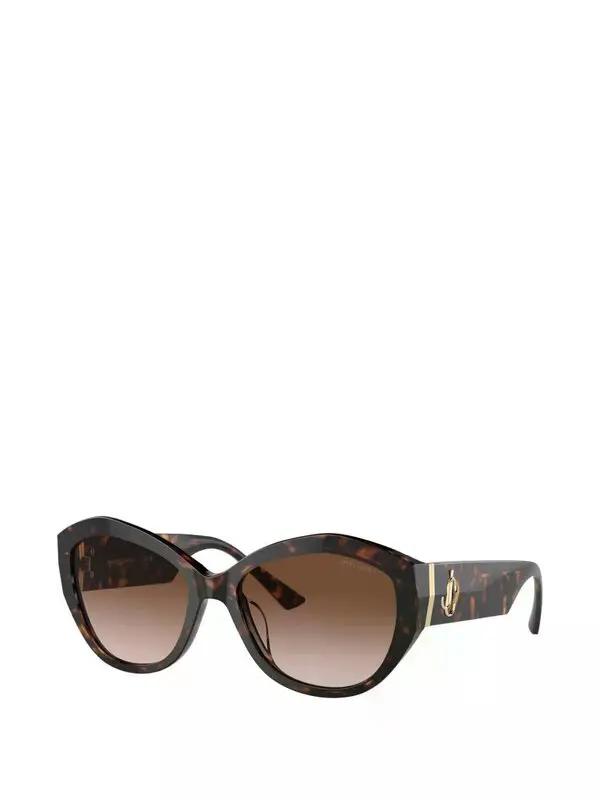 JIMMY CHOO Geometric Logo Sunglasses