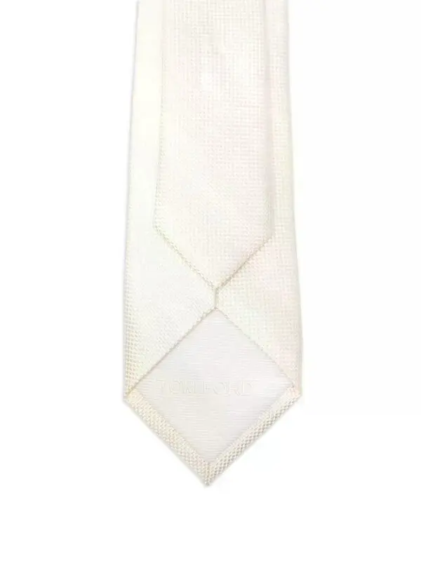 TOM FORD Textured Tie - Neutrals