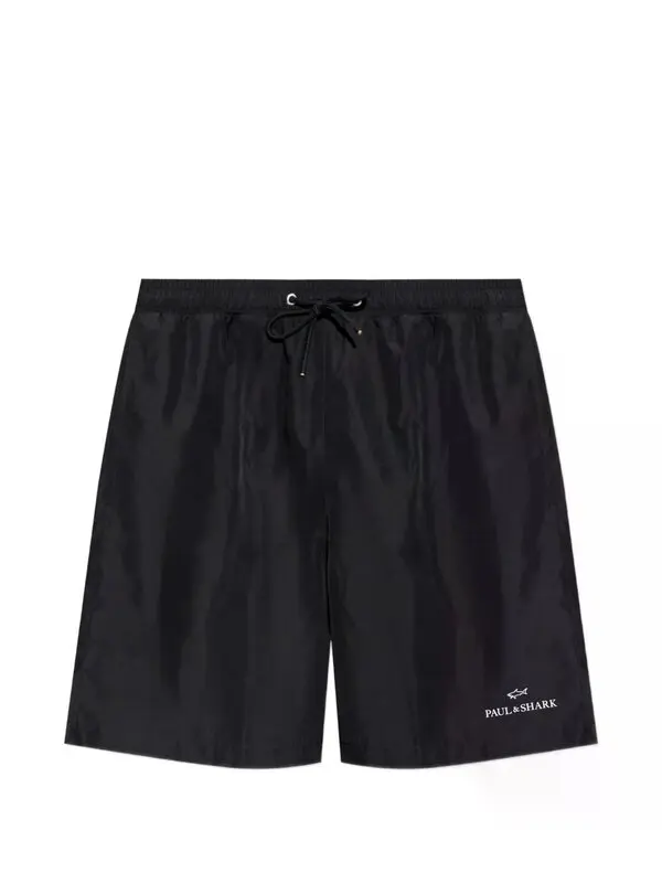 Paul & Shark Drawstring Swim Shorts - Black