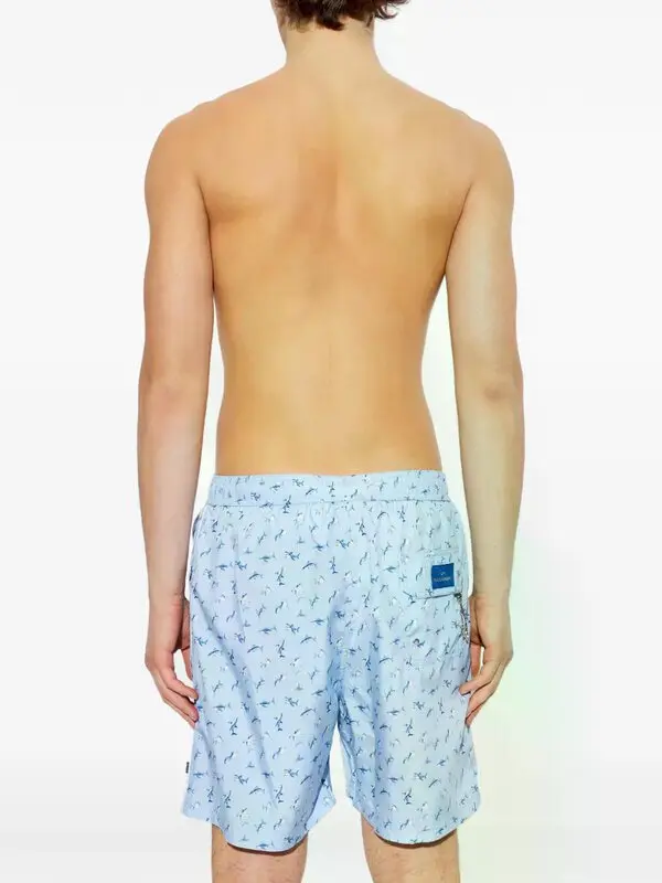Paul & Shark Shark-print Swim Shorts