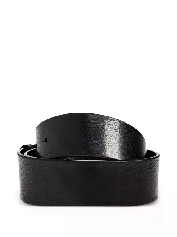 Dsquared2 Logo Plaque Leather Belt