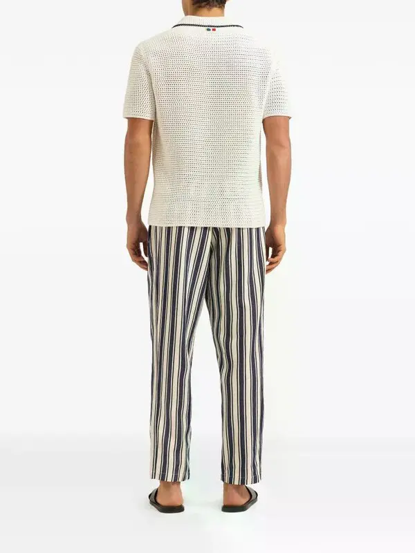 Orlebar Brown Striped Drawstring Trousers - Blue
