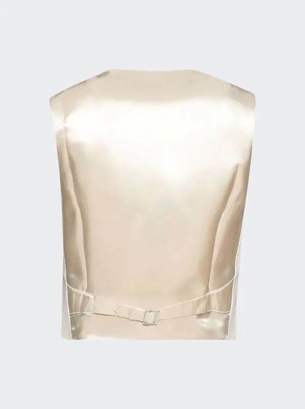 Wardrobe.NYC Spring Waistcoat - Cream