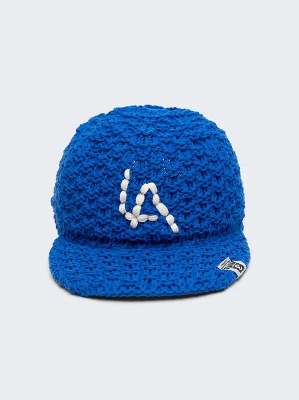 Mihara Yasuhiro Embroidered Logo Knit Cap - Blue