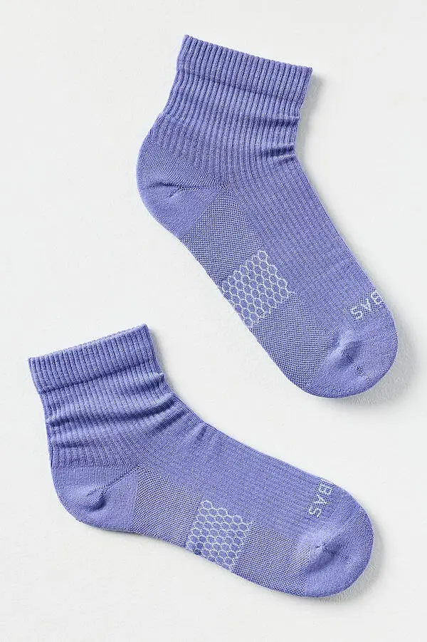 BOMBAS Quarter Crew Socks - Peridusk