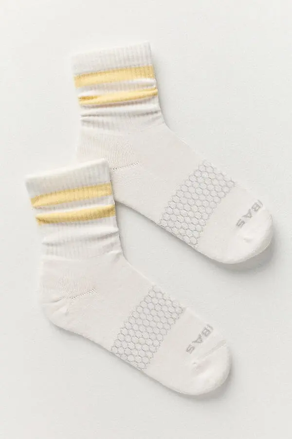 BOMBAS Double-stripe Tube Socks - Meringue
