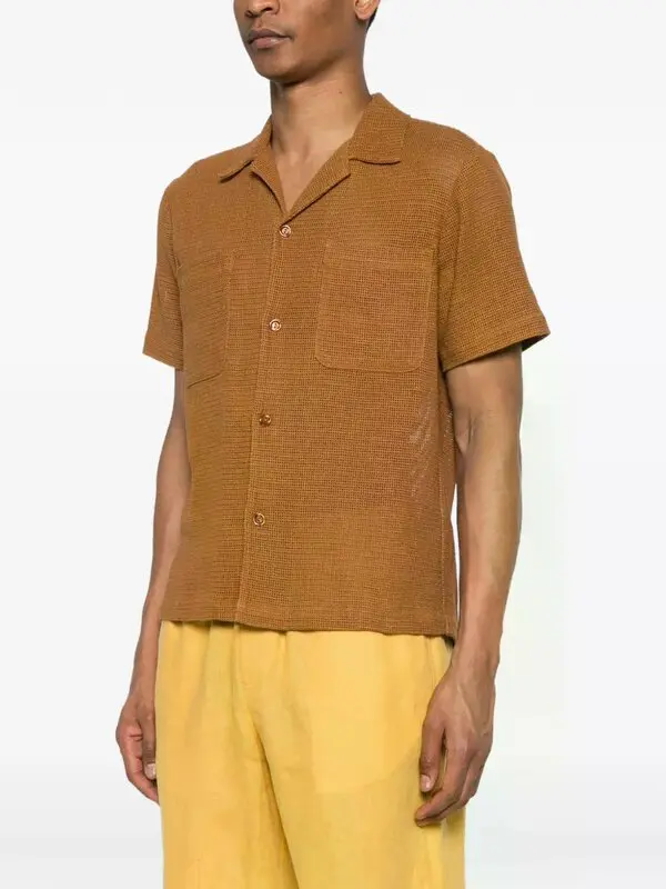 Sandro Openwork Mesh Shirt