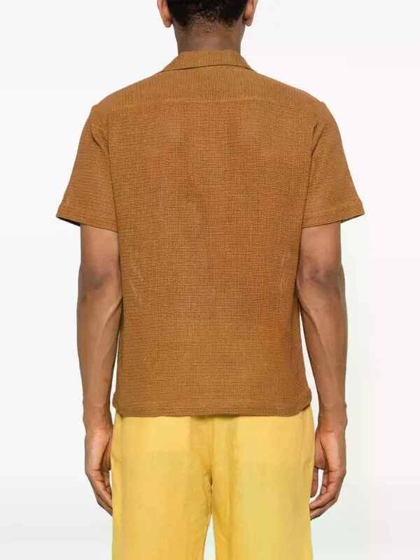 Sandro Openwork Mesh Shirt