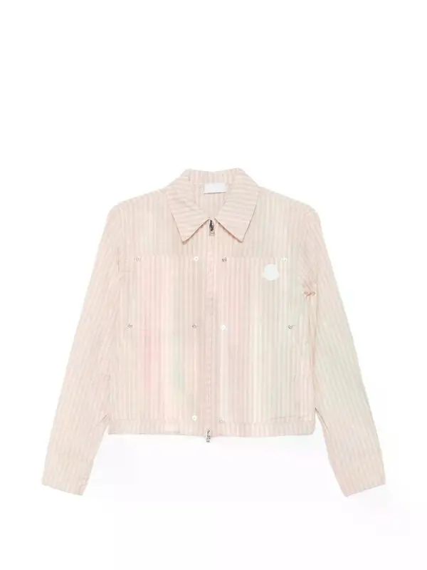 Moncler Gingham Patch Jacket - Neutrals