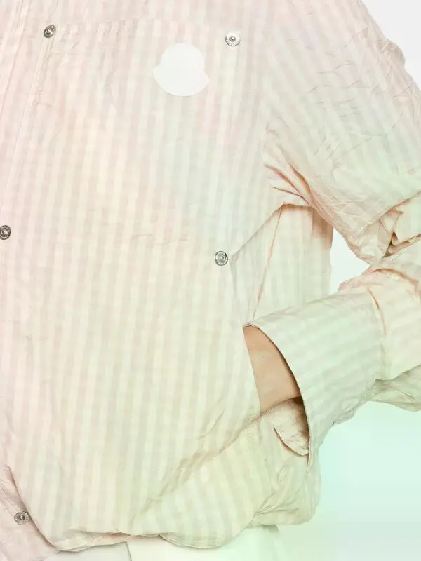 Moncler Gingham Patch Jacket - Neutrals