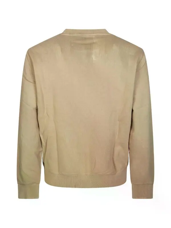 SUN 68 Appliqué Crew Neck Sweatshirt - Neutrals