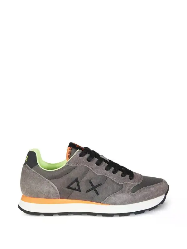 SUN 68 Tom Fluo Logo Detail Sneakers - Grey