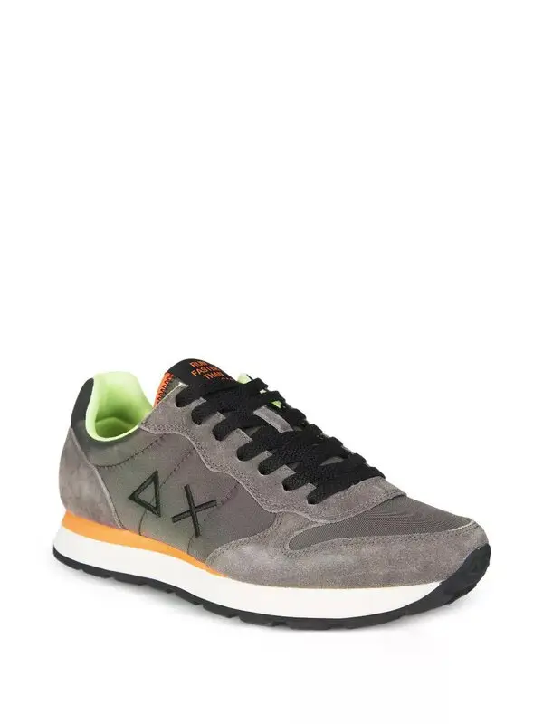 SUN 68 Tom Fluo Logo Detail Sneakers - Grey